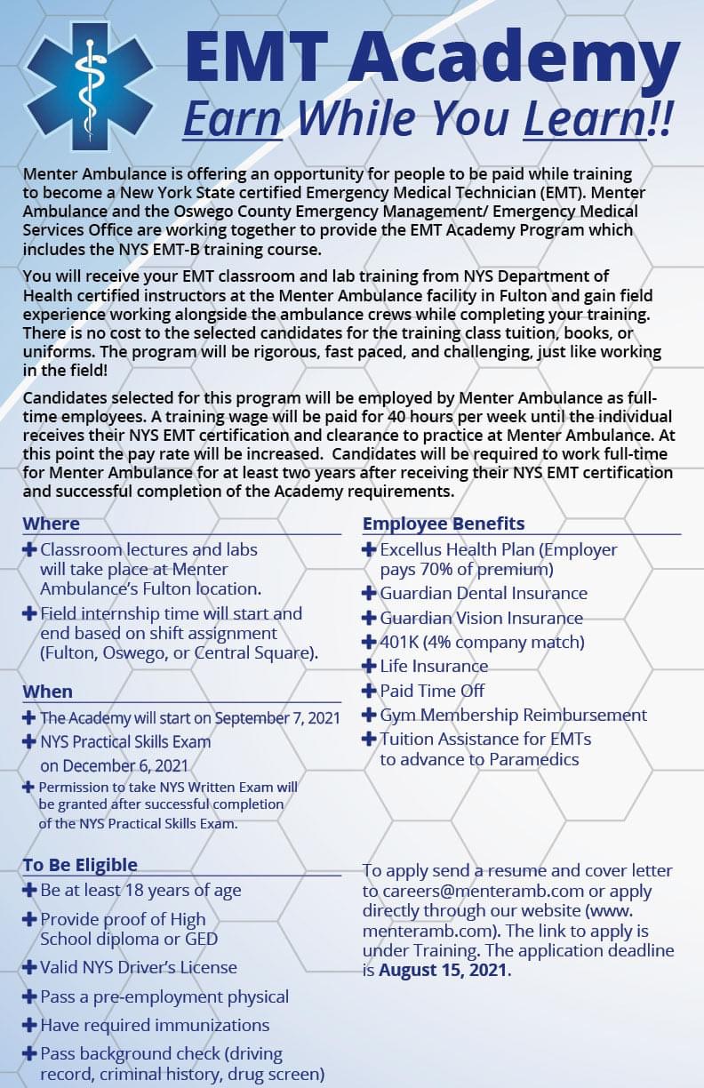 EMT Academy – Menter Ambulance